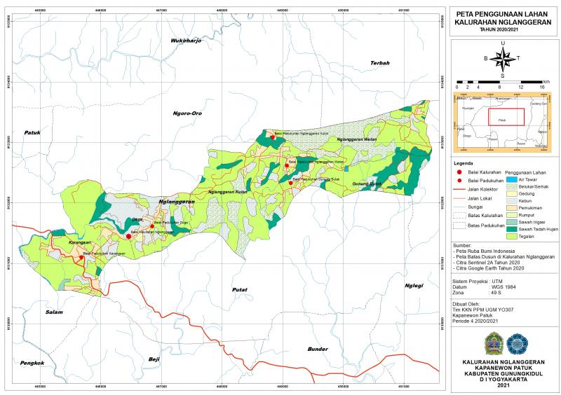 Peta Penggunaan Lahan Desa Nglanggeran